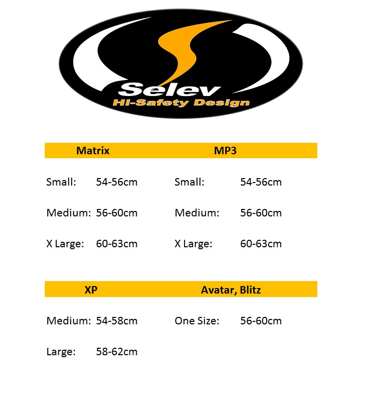 Selev Size Guide
