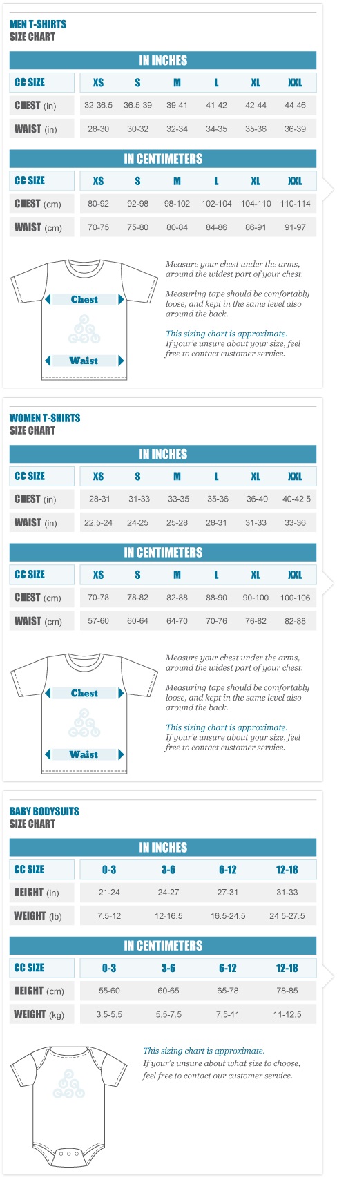 Caravan Collective Size Guide