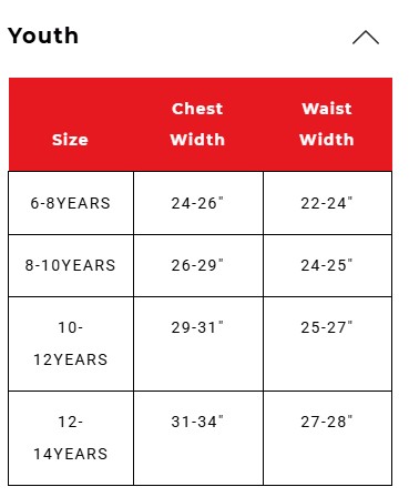 Santa Cruz Size Guide