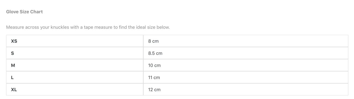 Transform Size Guide