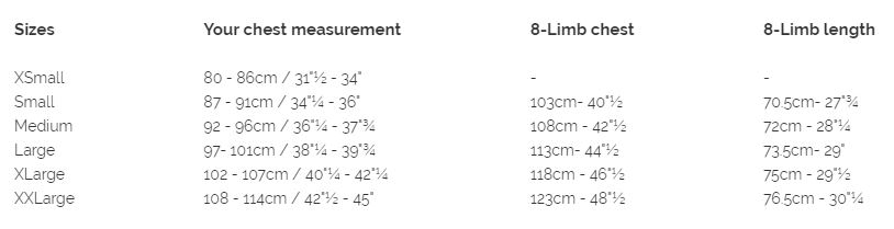 OHMME Size Guide