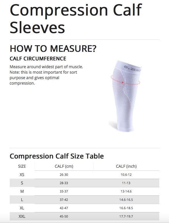 Zeropoint Size Guide