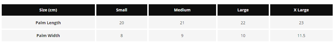 Proviz Size Guide